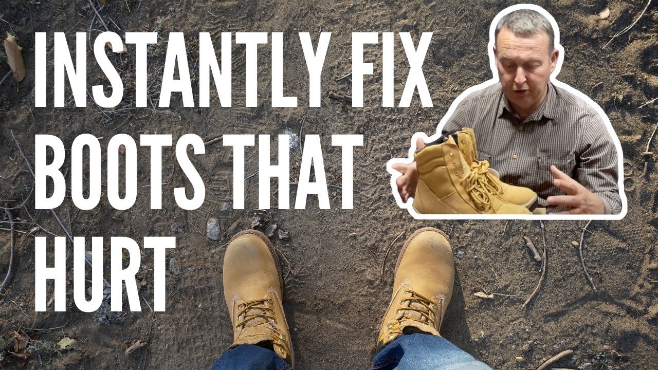 New work boots hurting your feet? Here is how to fix them FOR FREE ...